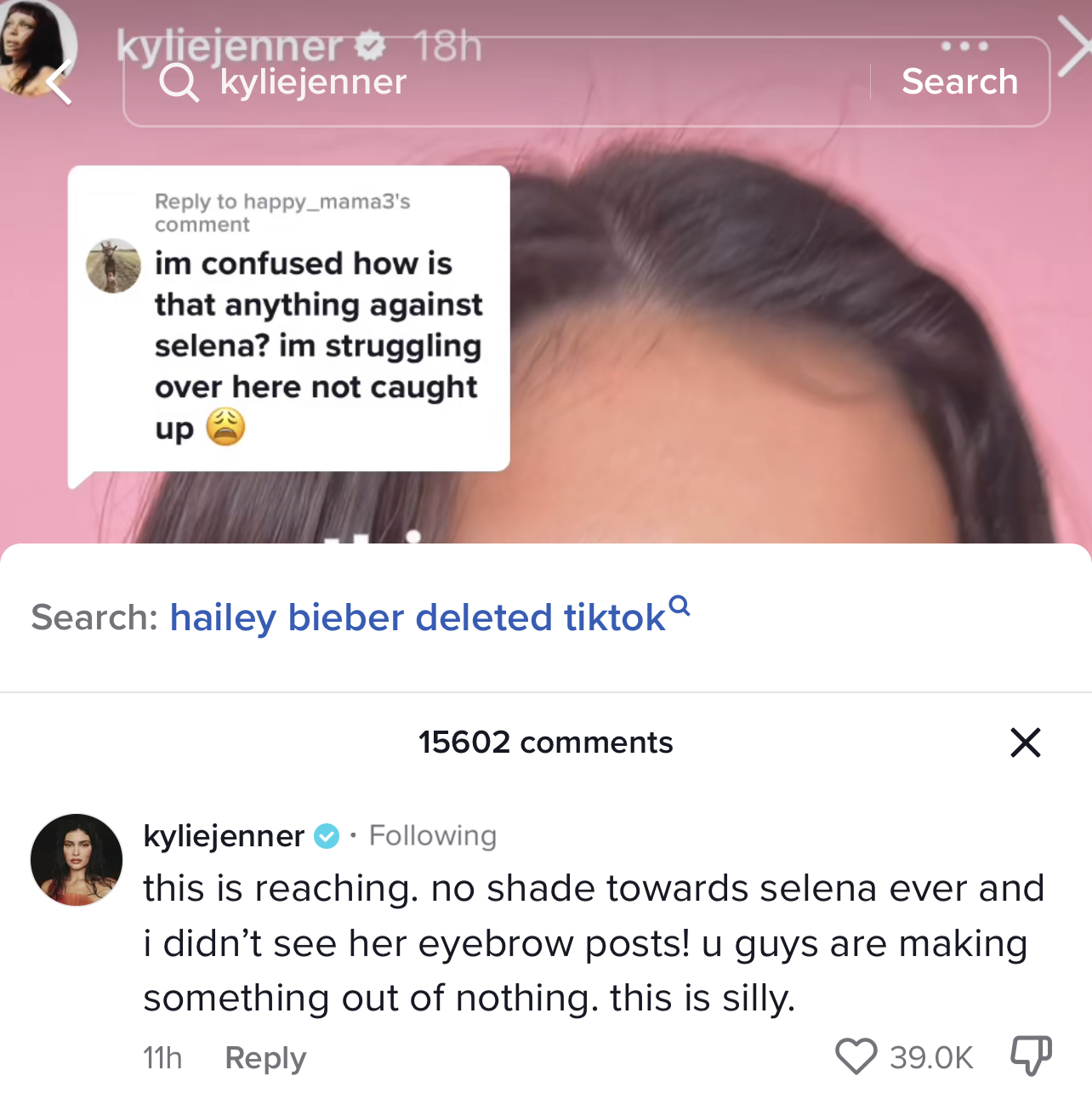 Kylie Jenner Hit Back At Accusations That She And Hailey Beiber Shaded
