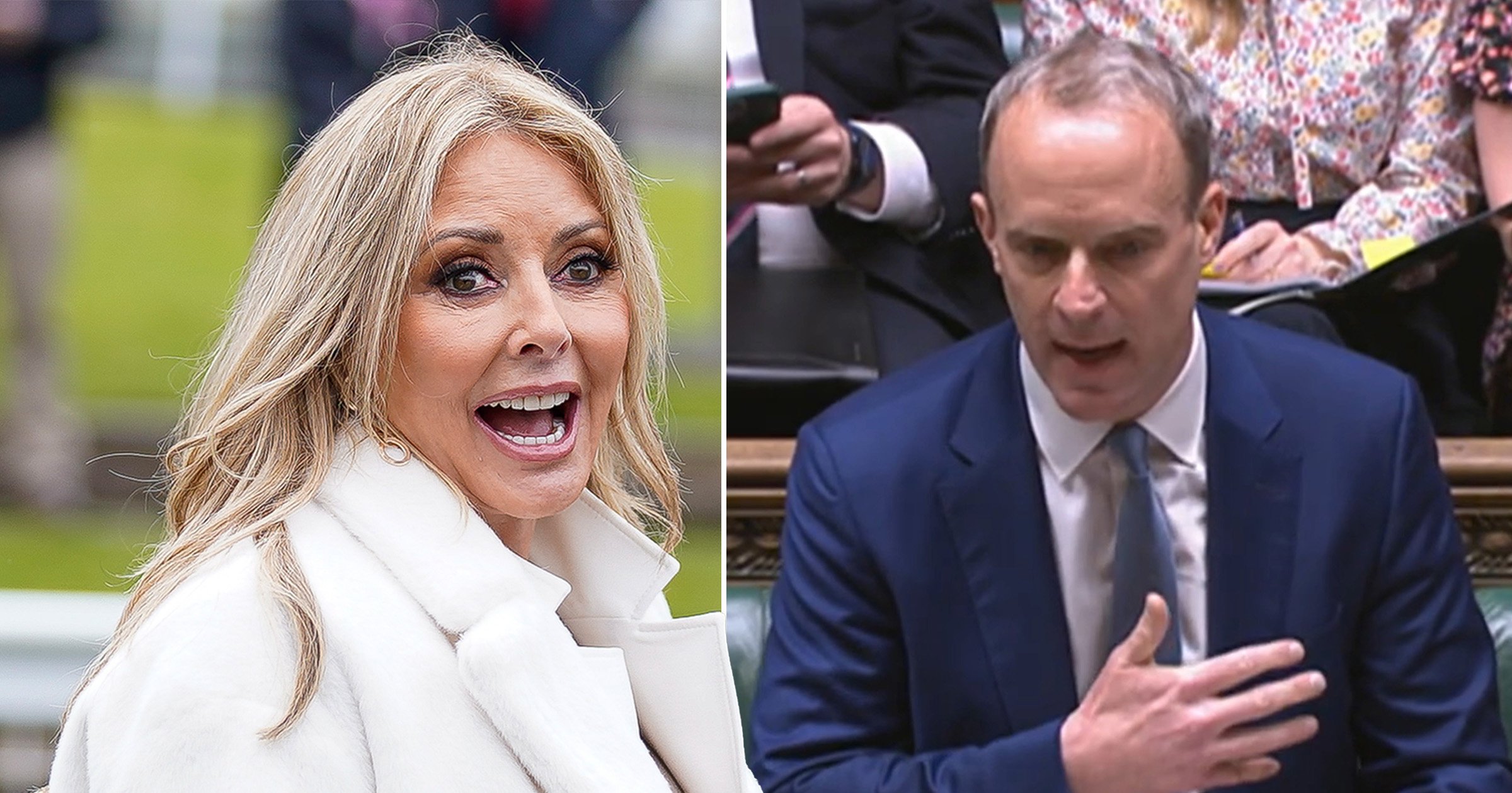 Carol Vorderman Tears Apart ‘bullying Dominic Raab Over Getting Paul O