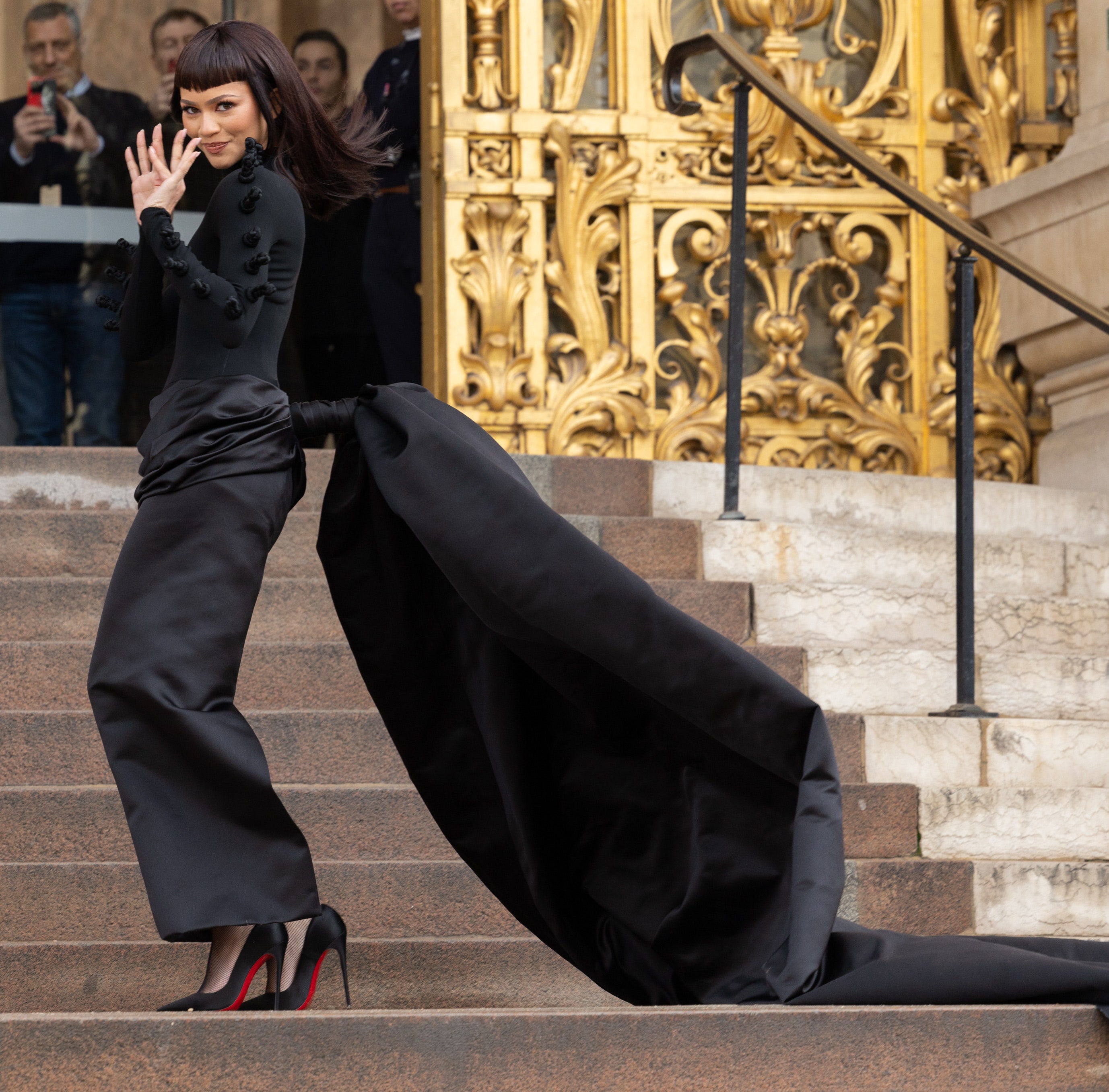 Zendaya Getting Goth Triangle Bangs Was Not on My 2024 Celebrity Beauty ...