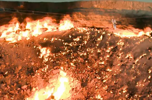 Man finds one of Planet Earth's nine 'eternal flames' inside a ...