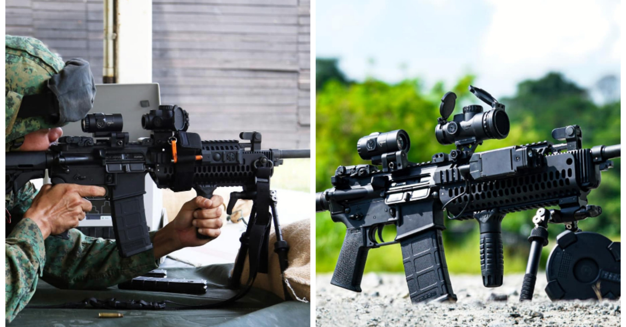 Singapore army unveils a new light machine gun | Nestia