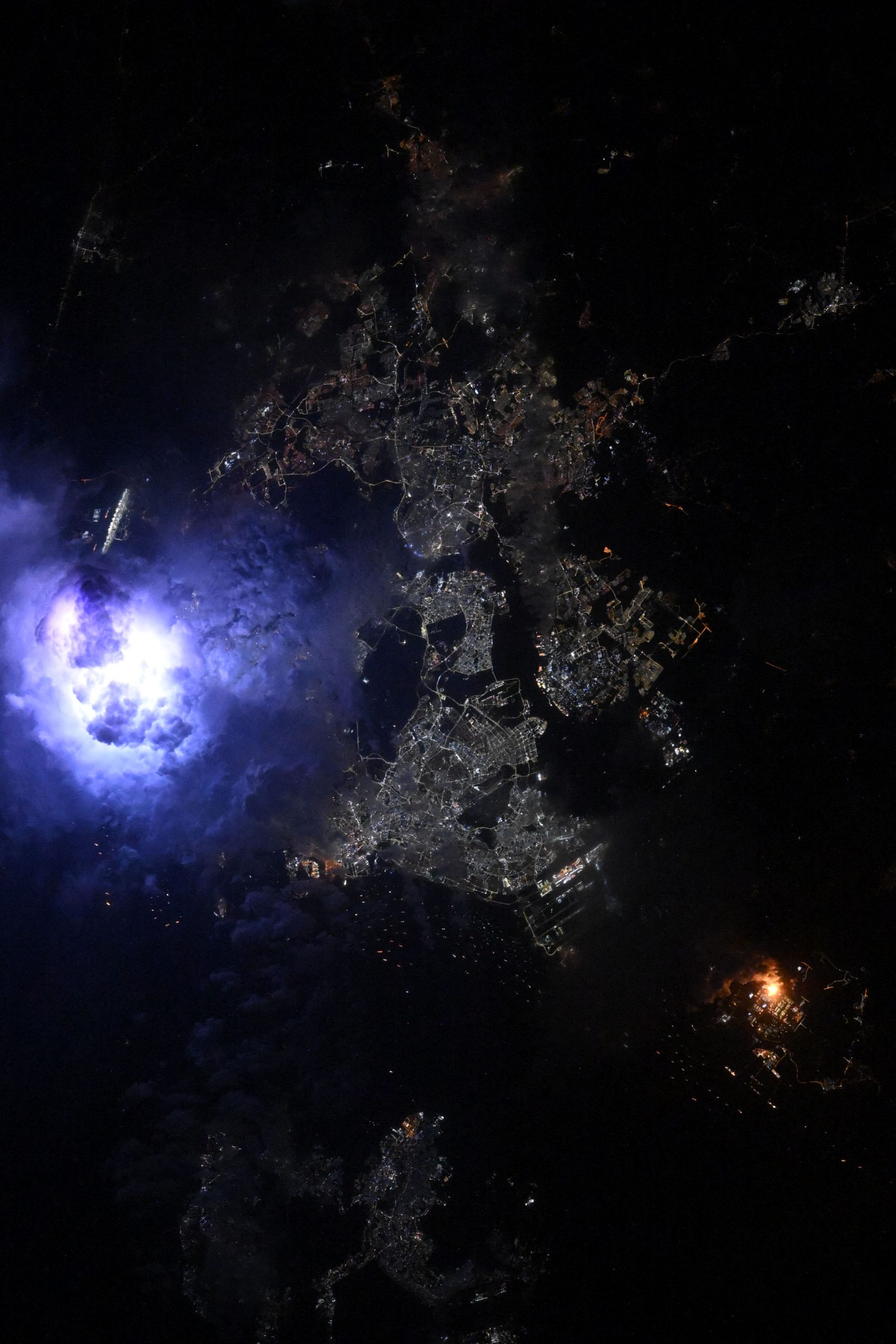 Astronaut shares photos of lightning strikes in s’pore taken from ...